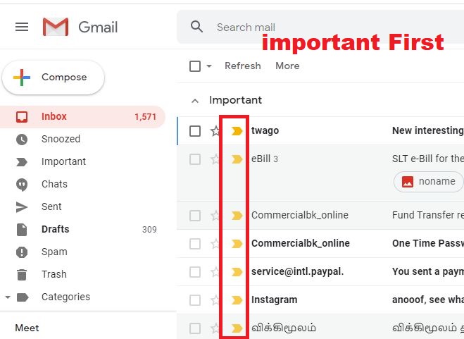 Difference between Starred messages and important messages in Gmail ...