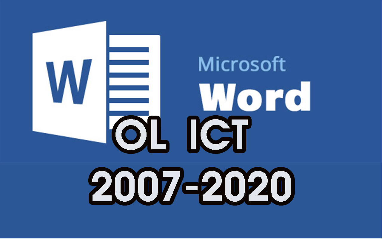 OL ICT 2007-2020 Word Processing I&II – InfotechTamil