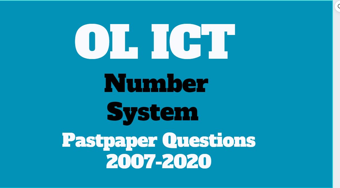 OL ICT Number System MCQ – InfotechTamil