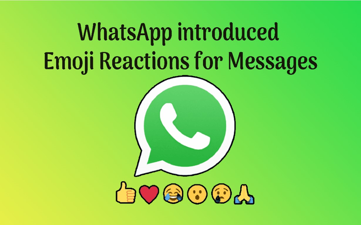 WhatsApp Update – Emoji Reactions – InfotechTamil